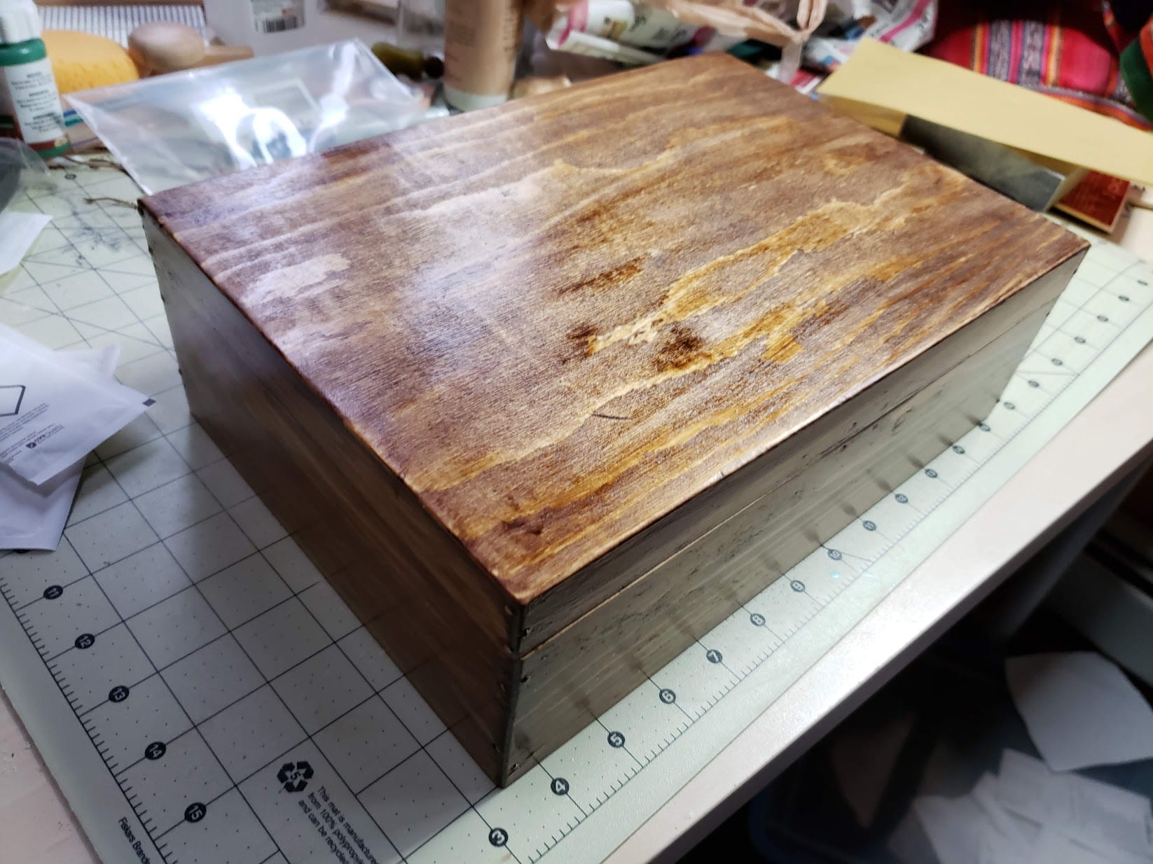 Box Decorated with Cranes